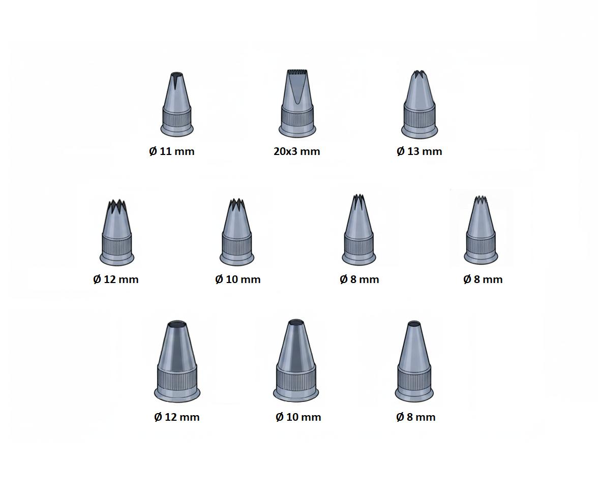 PIPING NOZZLE FORA ADAPTOR AND PISTOL - ICB Tecnologie